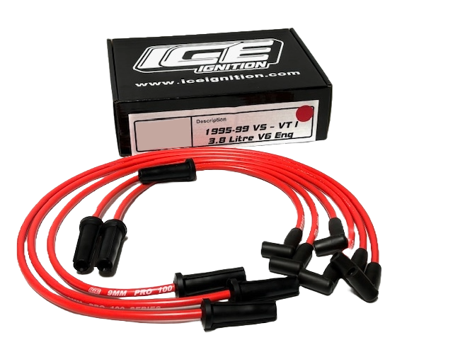ICE PRO 100 9mm Ignition Spark Plug Leads fit VS-VT Series 1 Commodore ...