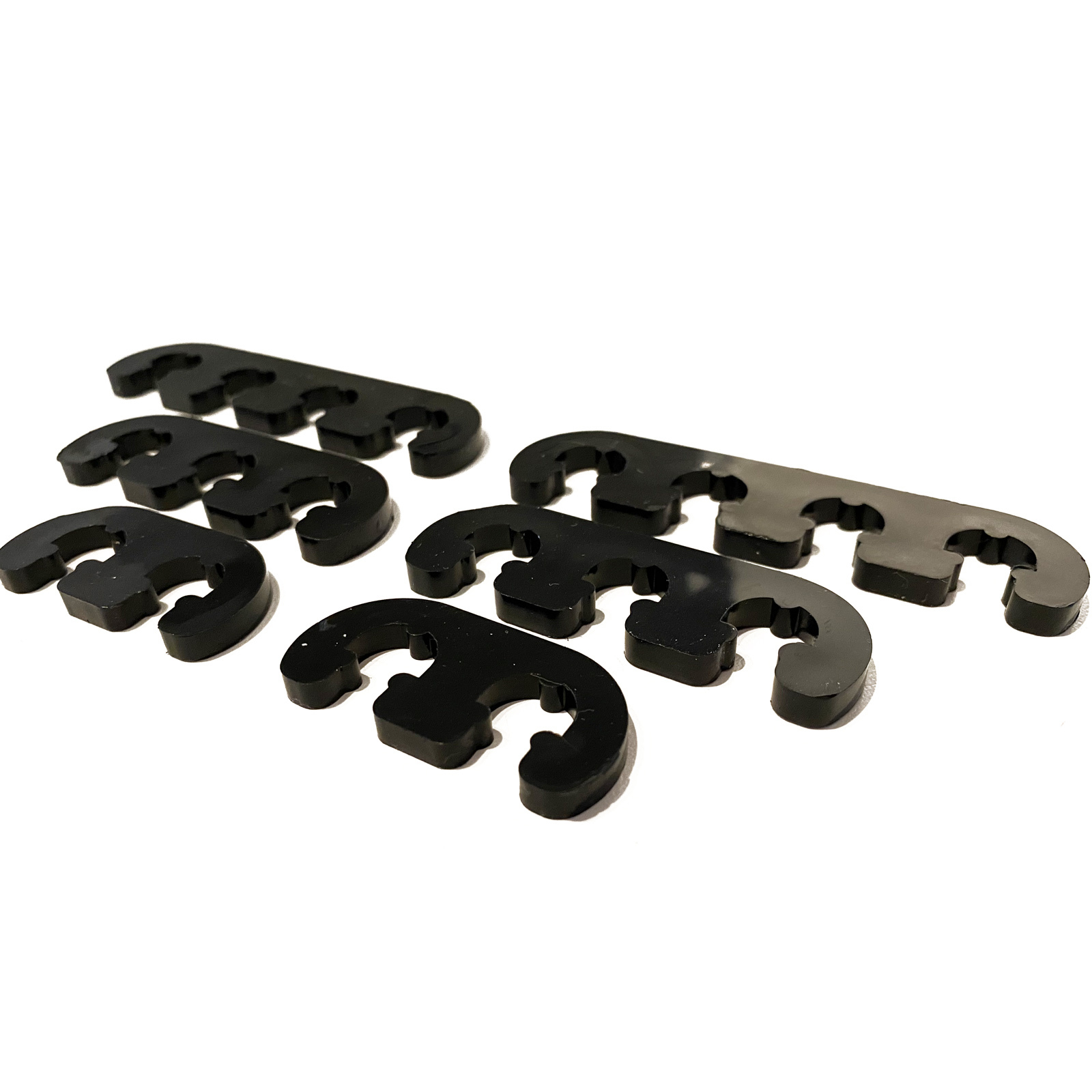 New IGNITION SPARK PLUG LEAD WIRE LOOM SEPARATORS Brackets Mounts Nylon ...