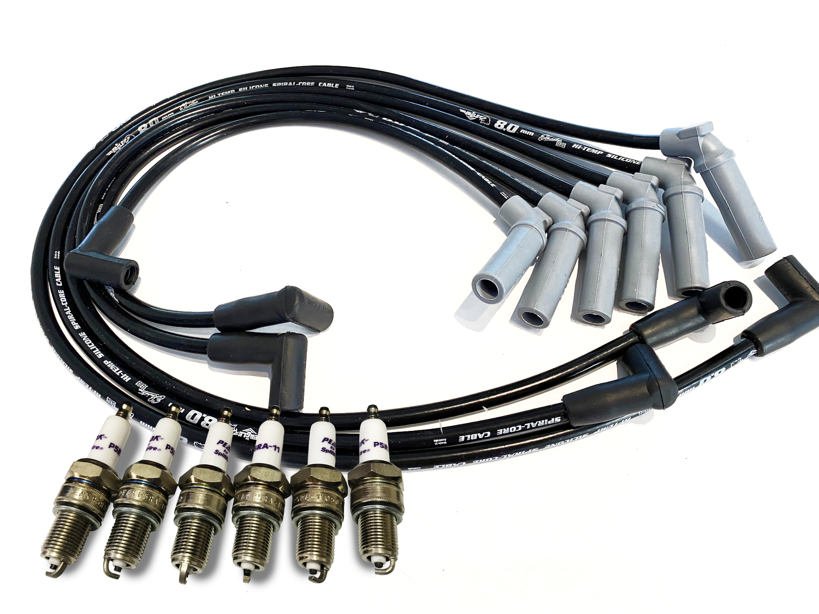 EAGLE IGNITION LEADS & SPLITFIRE SPARK PLUGS Fits Commodore V6 ...