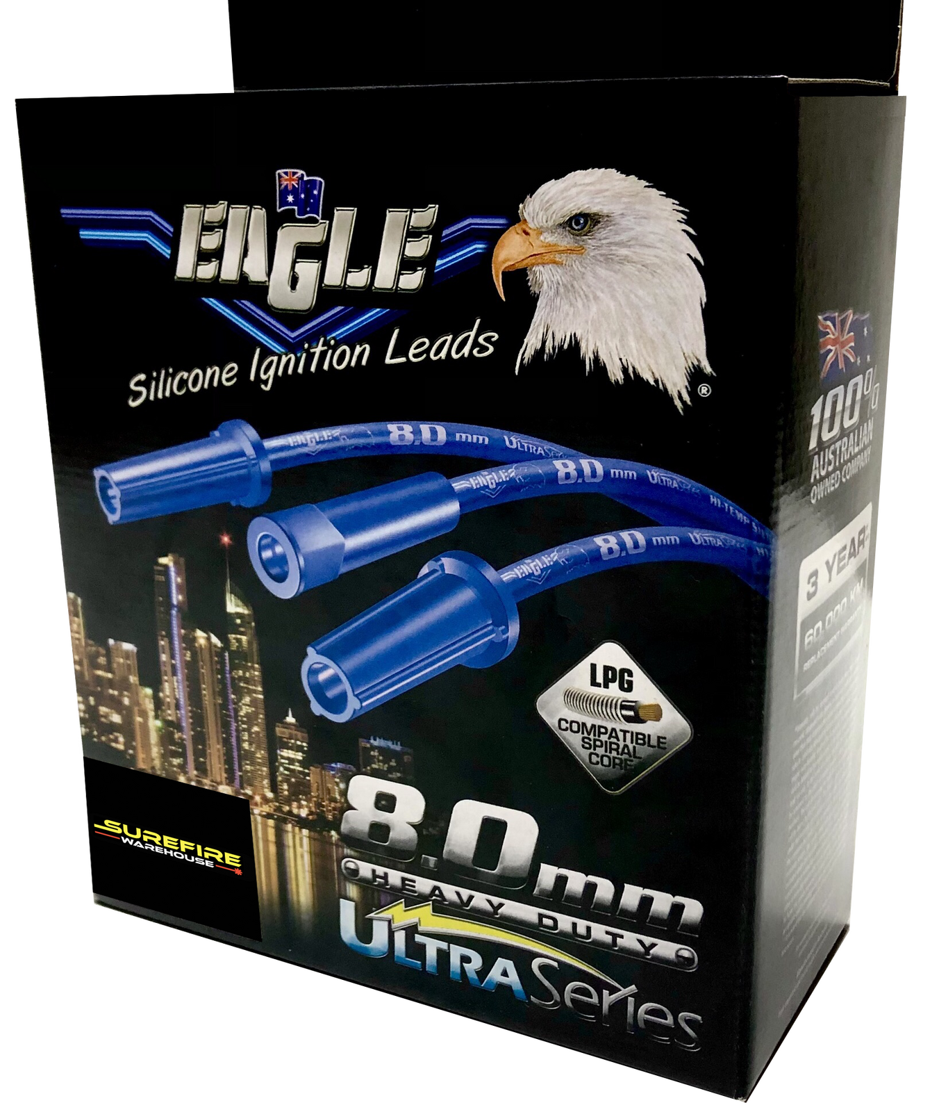 Eagle 8mm Ignition Leads Fit 6cyl Holden Commodore VL Patrol GQ Skyline ...