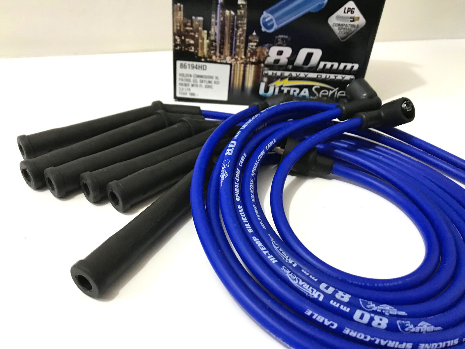 Eagle 8mm Ignition Leads Fit 6cyl Holden Commodore VL Patrol GQ Skyline ...