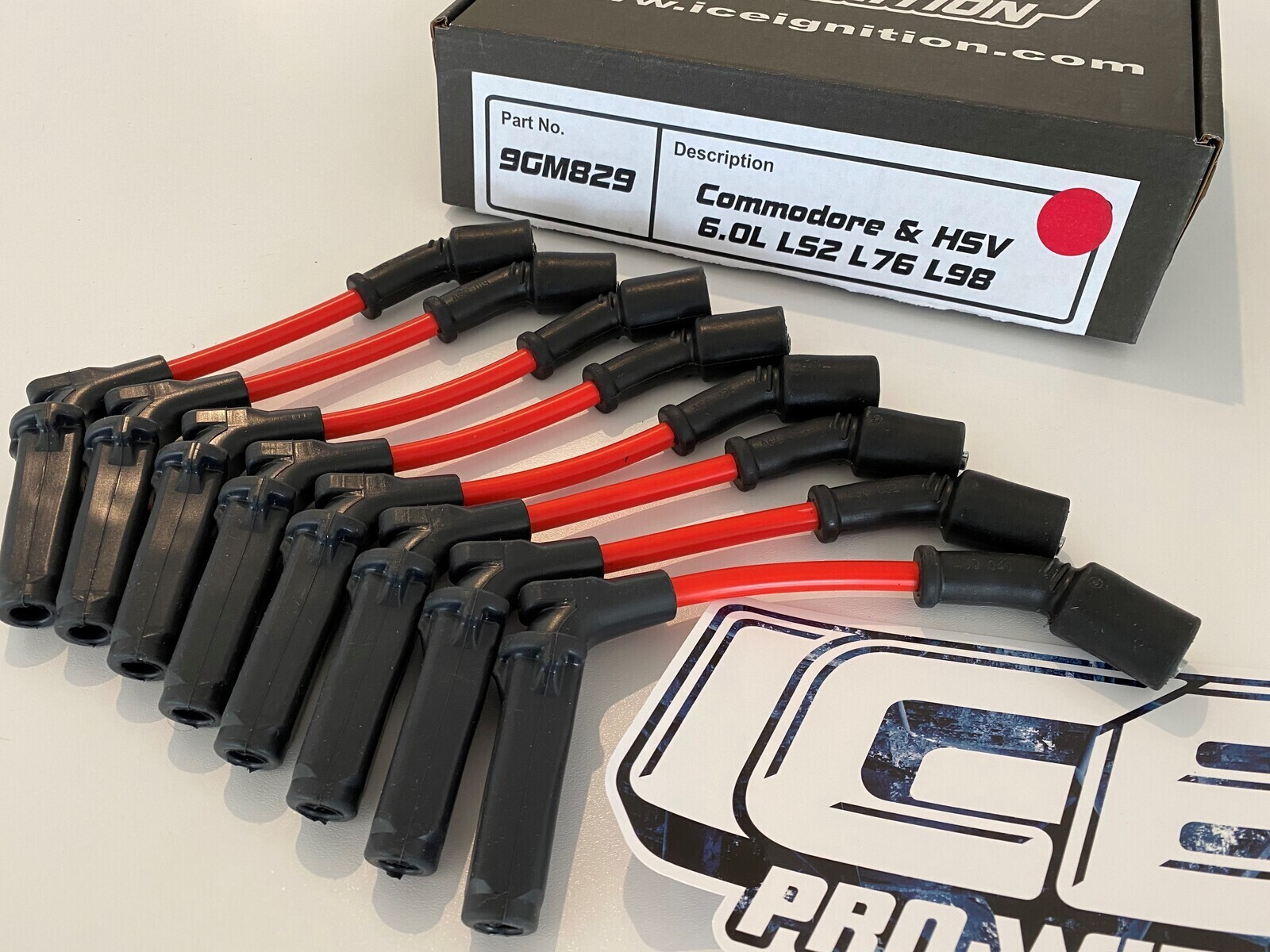 ICE PRO 100 9mm Ignition Spark Plug Leads V8 Holden Commodore 06-13 VE ...