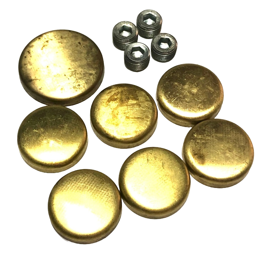 Brass Welch Welsh Freeze Core Plug Set Gallery Kit Fits BB Chrysler 383 ...