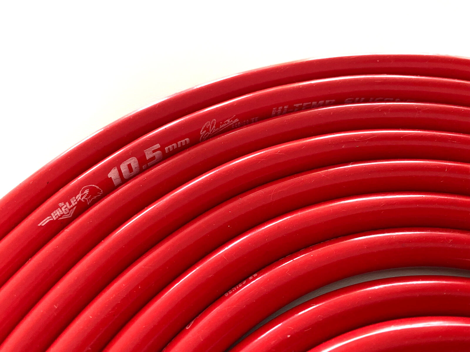 EAGLE Red 10.5mm Ignition Spark Plug Leads fits SB Chev 327 350 HEI ...