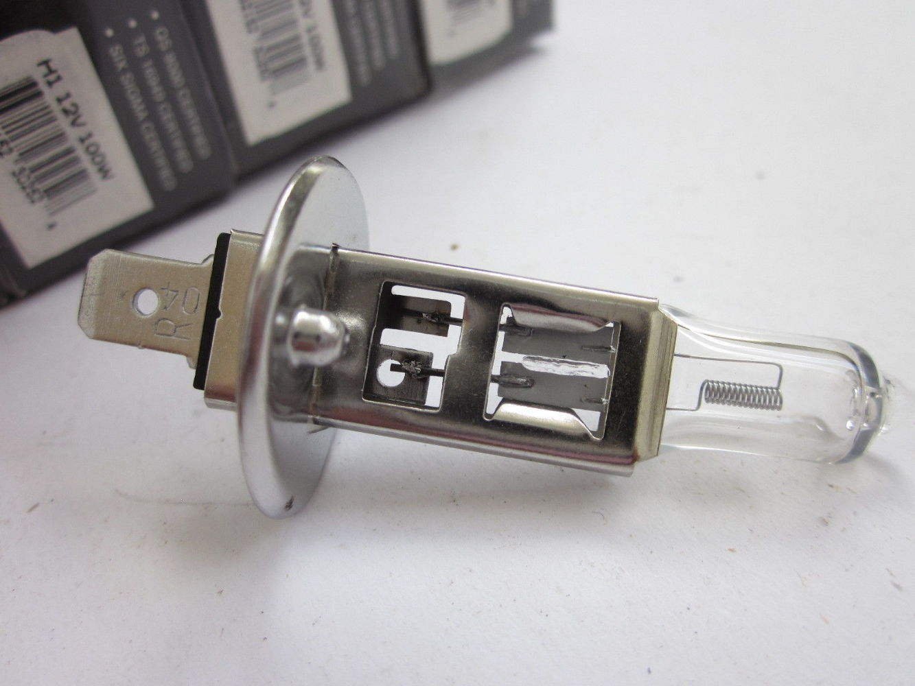 12V Splitfire Xenon White Halogen H1-100W P14 5s Car HeadLight Auto ...