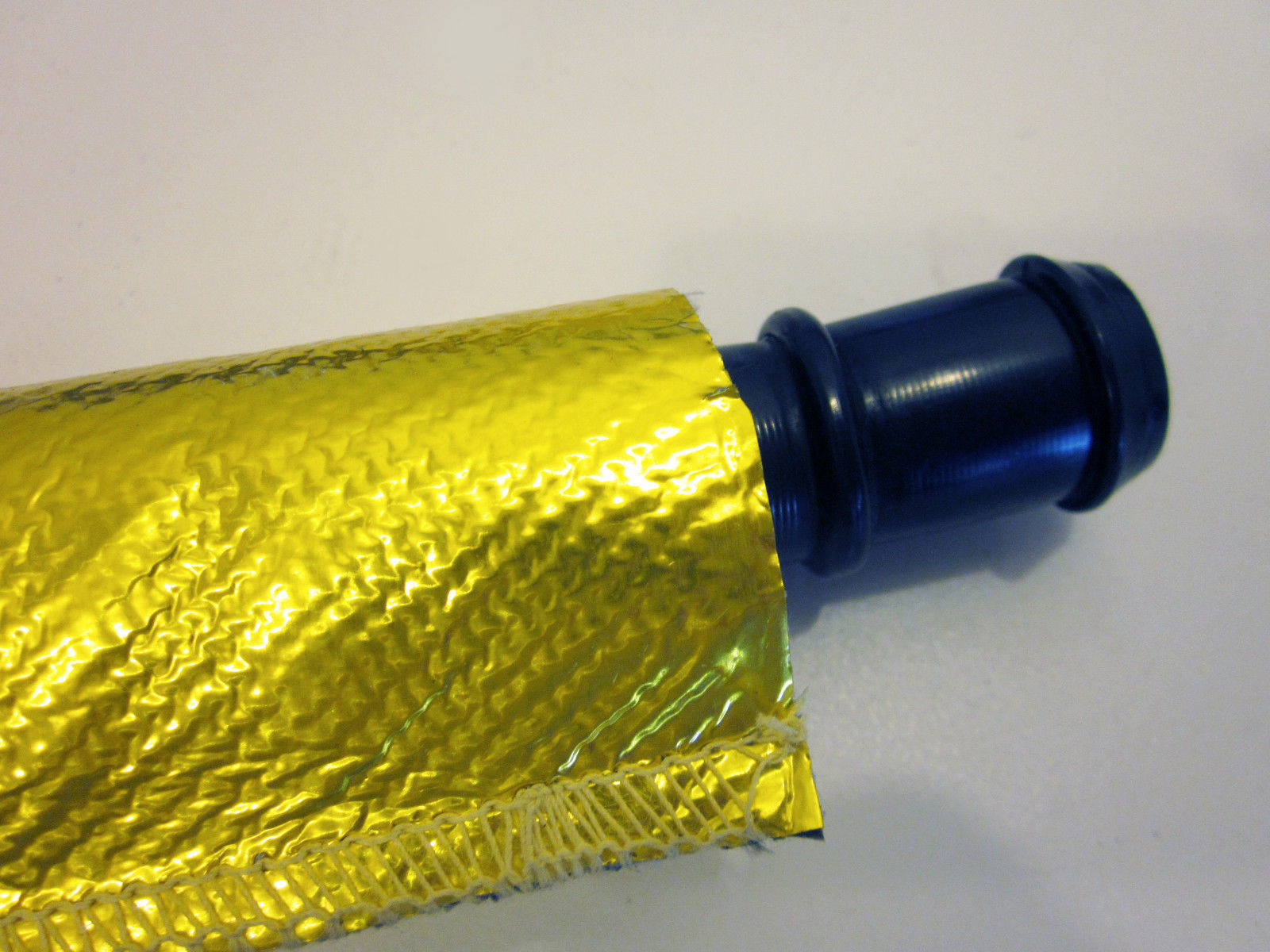 Gold Foil Heat Resistant Sleeve Hose Wrap Tube Reflective Shield 15mm ...