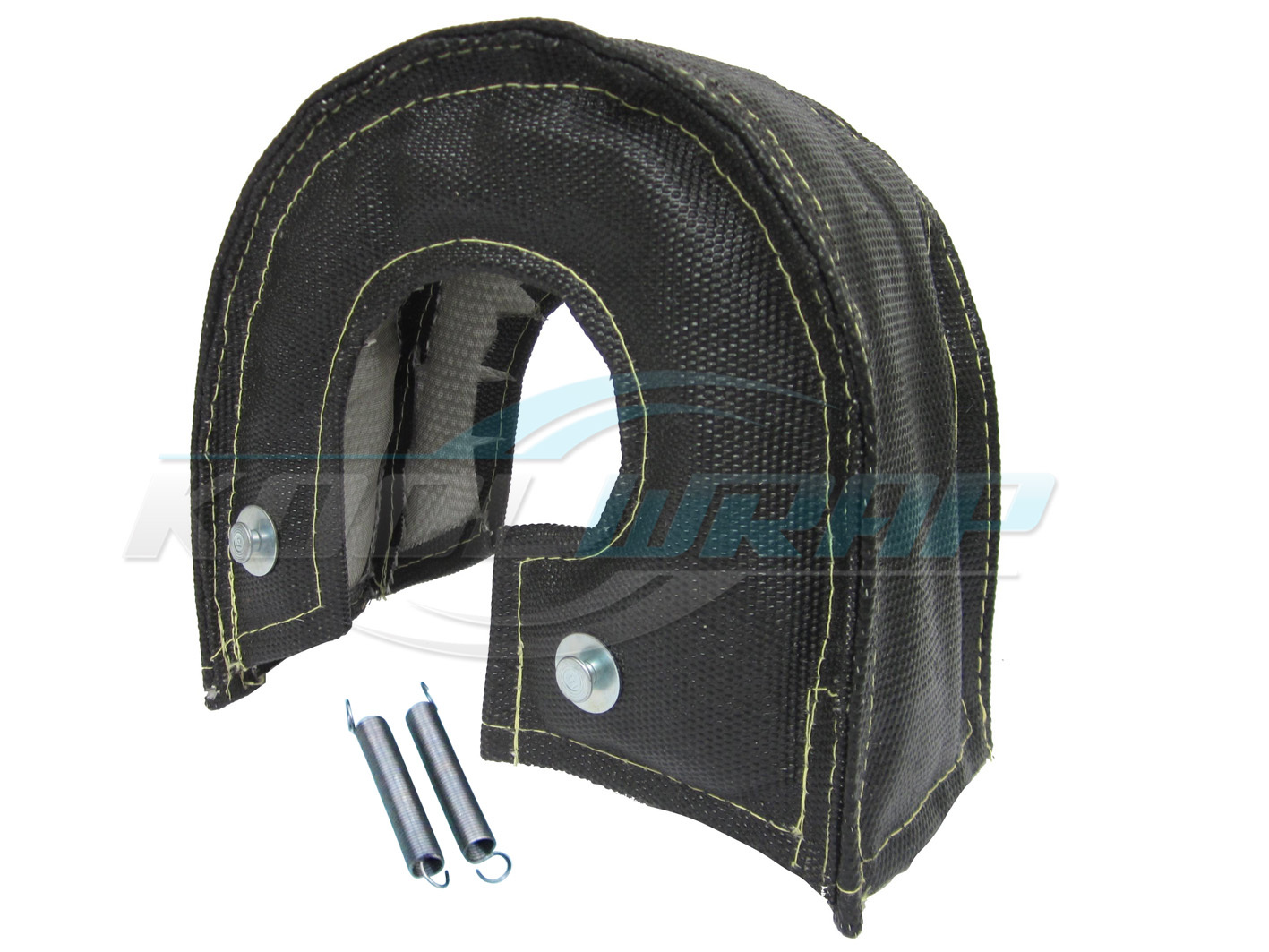 TURBO BLANKET T3 Black Beanie Cover Hi Temp Heat Shield With Mounting ...