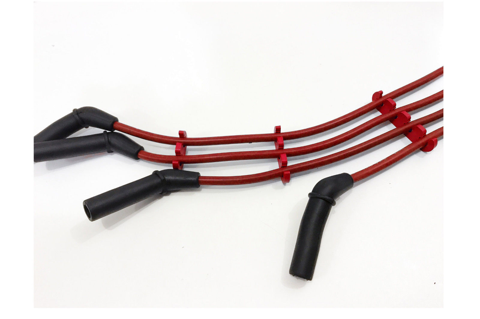 New IGNITION SPARK PLUG LEAD WIRE LOOM SEPARATORS Brackets Mounts Nylon ...