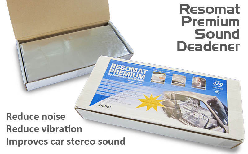 Resomat Car Sound Deadener Kit Heat Proof Adhesive Silver Foil No Butyl ...