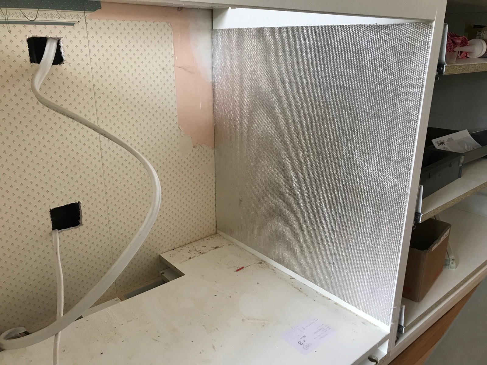 KOOLWRAP Kitchen Oven Cavity Insulation Kit, Self Adhesive, 2 Sheets ...
